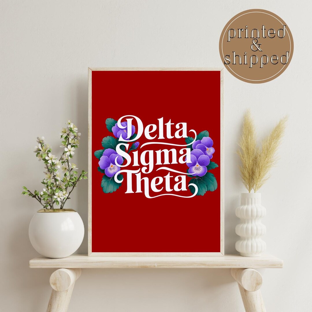 Delta Sigma Theta 1913 Matte Poster, Sorority Wall Art, Home Decor ...
