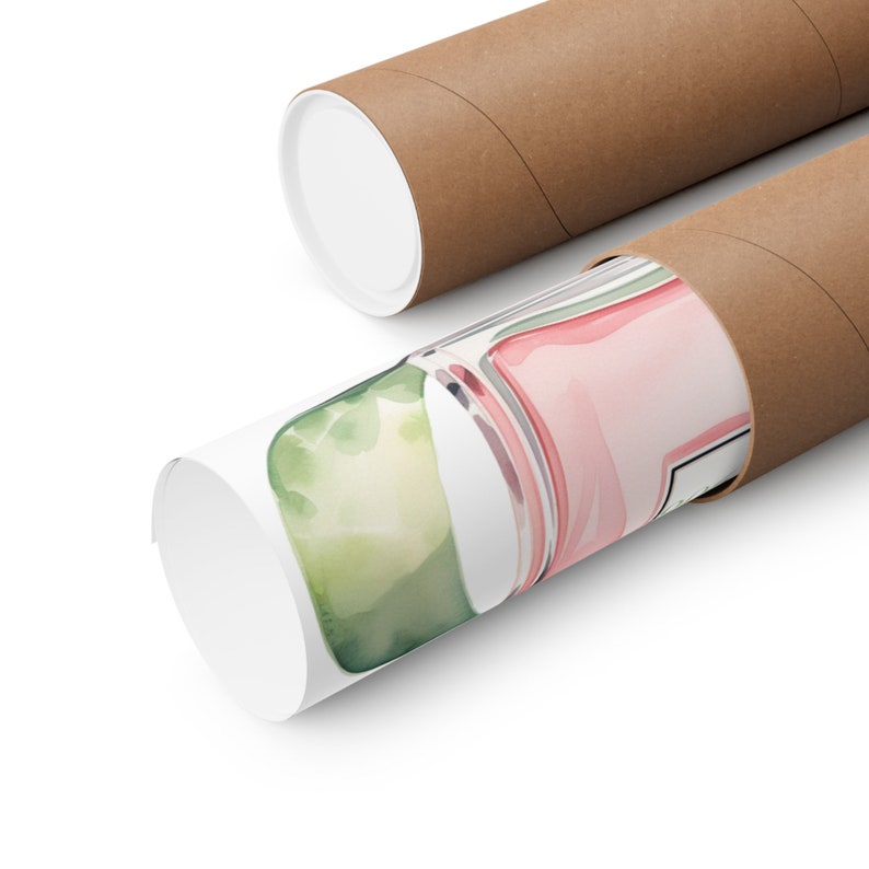 Alpha Kappa Alpha 1908 Vintage Perfume Bottle Watercolor Matte Vertical ...