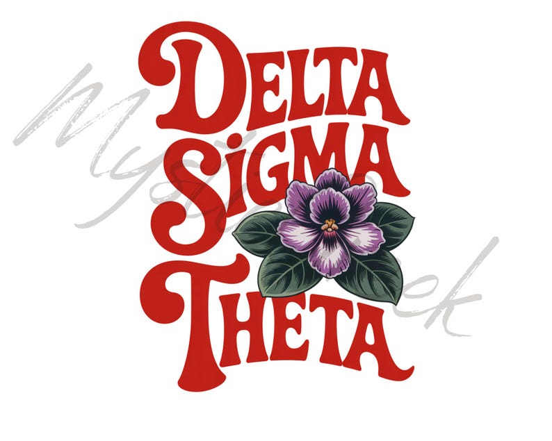 Delta Sigma Theta Sorority Inc Greek Letter African Violet 1913 D9 ...