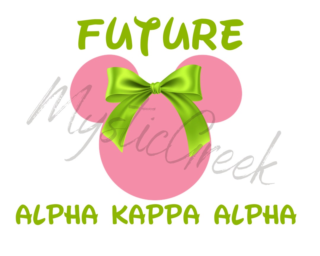 Alpha Kappa Alpha Sorority Inc 1908 Future AKA D9 Greek Ivy Pink Green ...