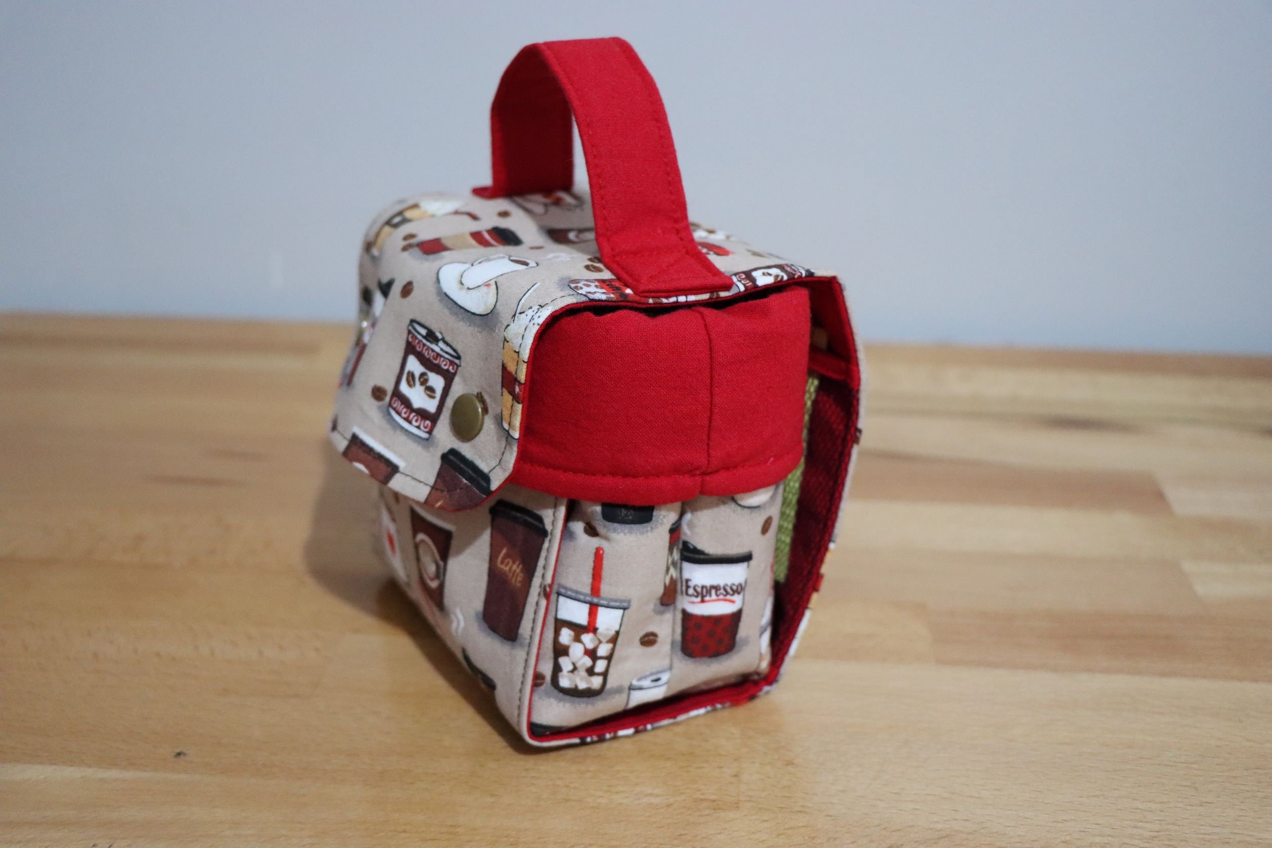 Travel Mug Bag, Tea Cup Bag, Coffee Cup Bag, Coffee Cup Carrier, Tea ...