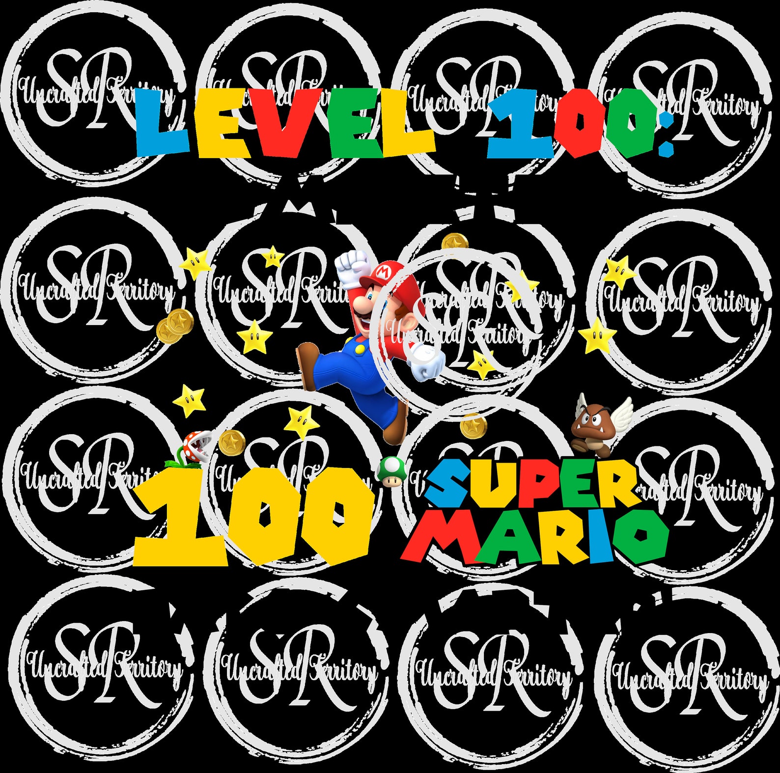 Mario 100 Days of School Completed - Etsy