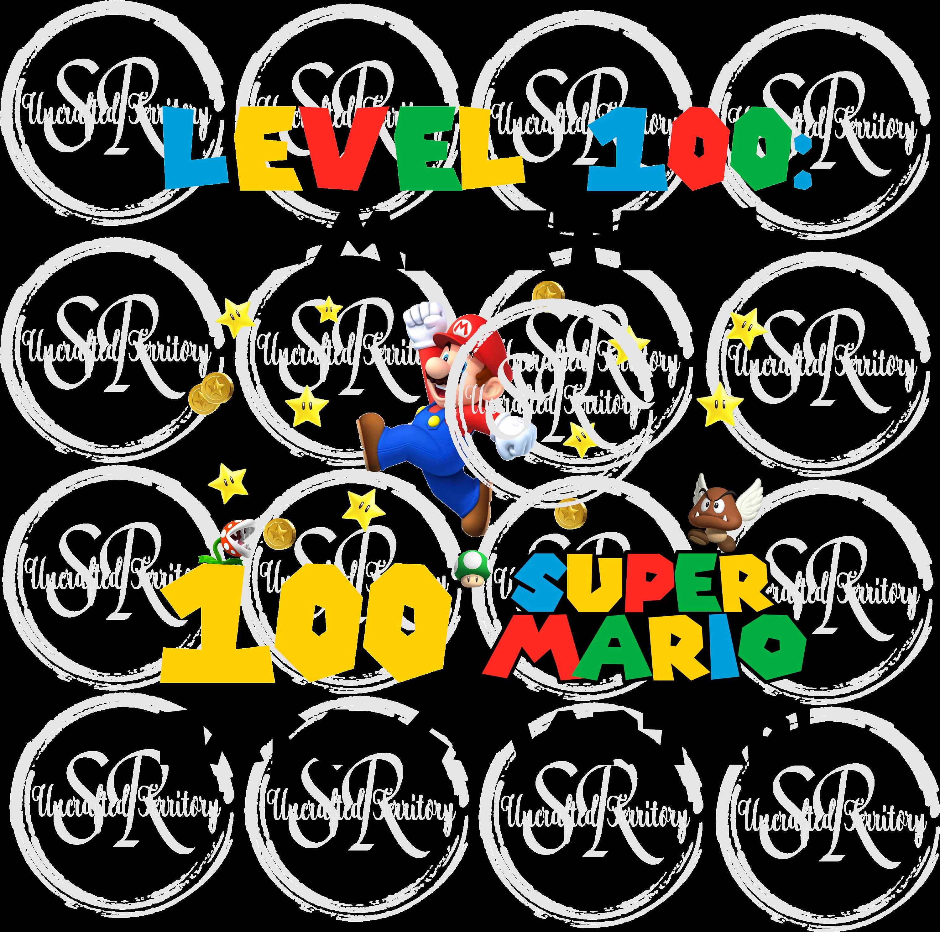 Mario 100 Days of School Completed - Etsy