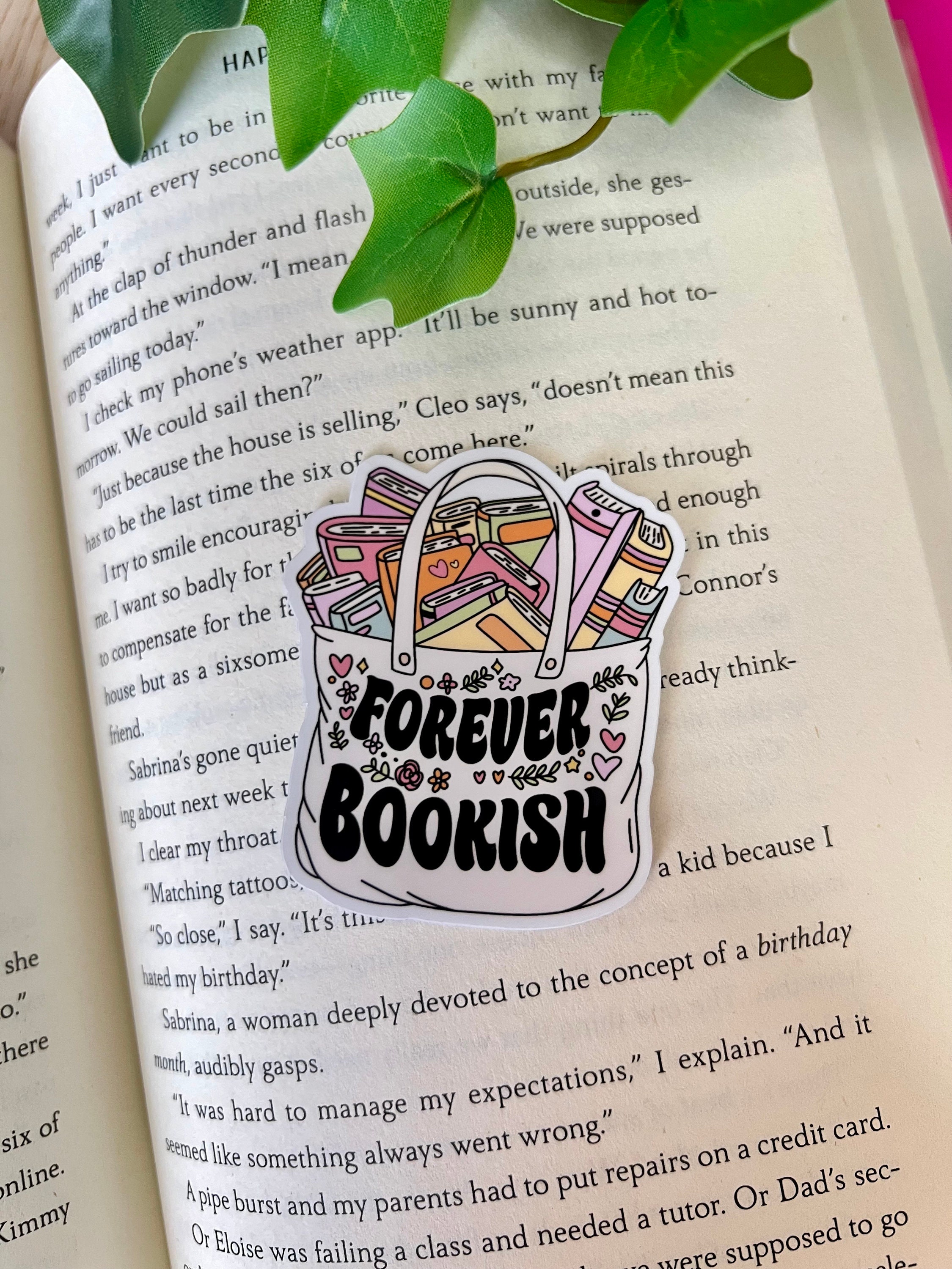 Forever Bookish Sticker Bookish Sticker Kindle Sticker Bookworm Sticker ...