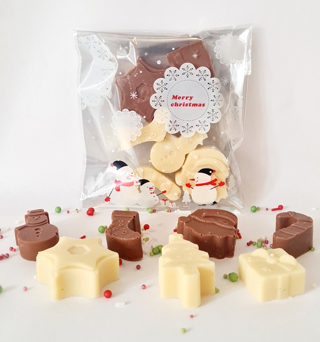 Christmas Chocolate / Christmas Shapes / Chocolate Gifts / - Etsy