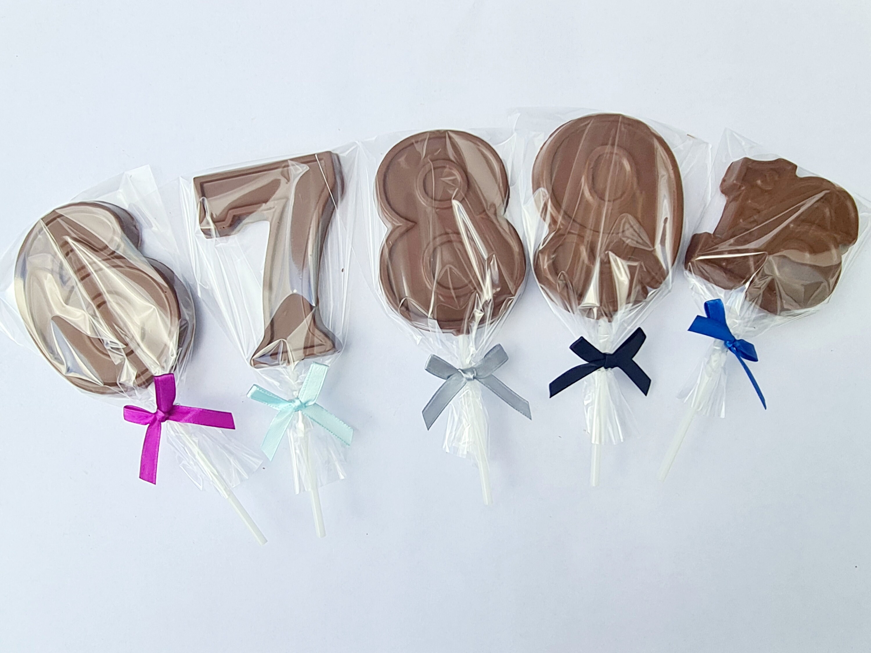 Number Chocolate Lollies / Birthday Lollipops / Chocolate - Etsy UK