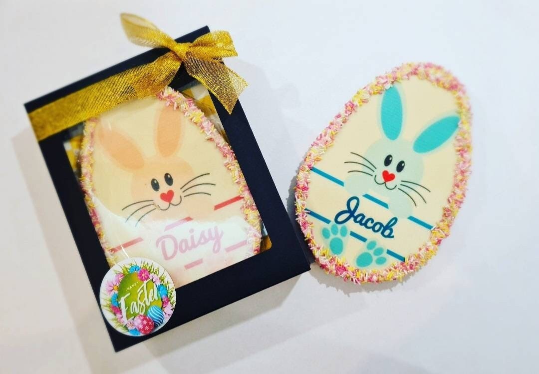 Chocolate Easter Eggs / Easter Flegg / Personalised Chocolate - Etsy UK