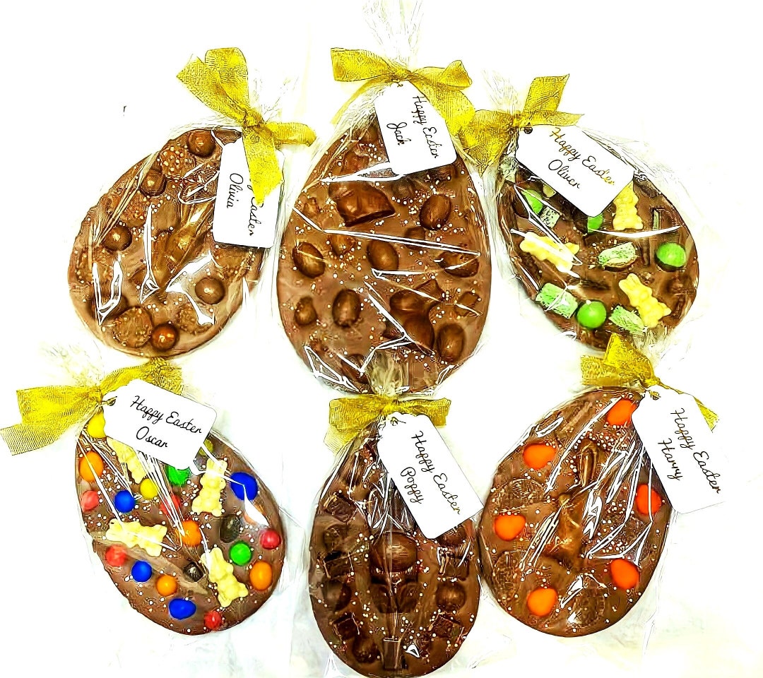 Easter Chocolate - Easter Flegg (flat Egg) - Personalised Easter Gifts ...
