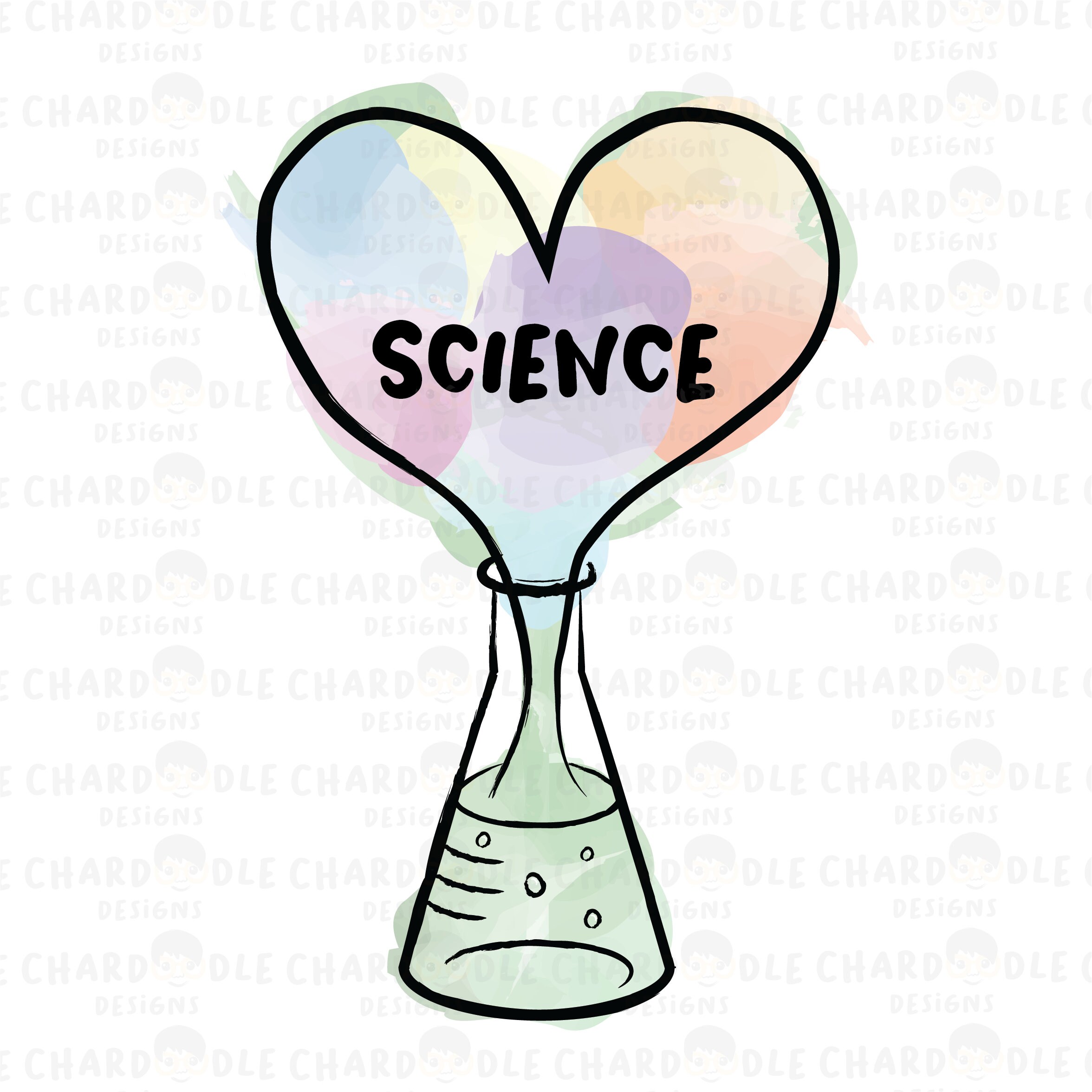 Love of Science Svg/science Conical Flask Clipart/science Vector ...