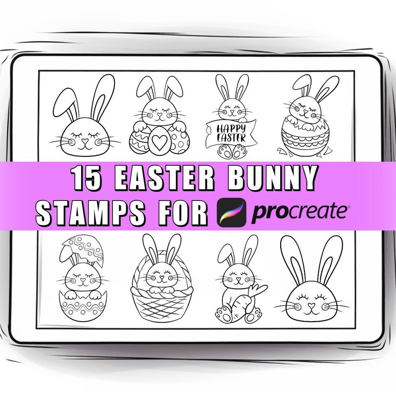 Easter Bunny Stamp - Etsy