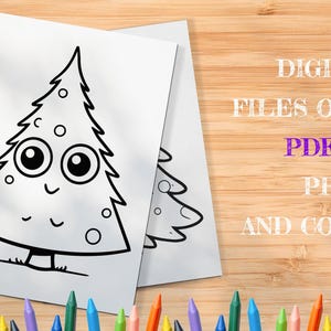 50 Cute Christmas Tree Coloring Pages for Kids | Christmas Tree ...