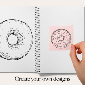 50 Donut Procreate Stamps Brushes | Procreate Donut Stamps | Donut ...