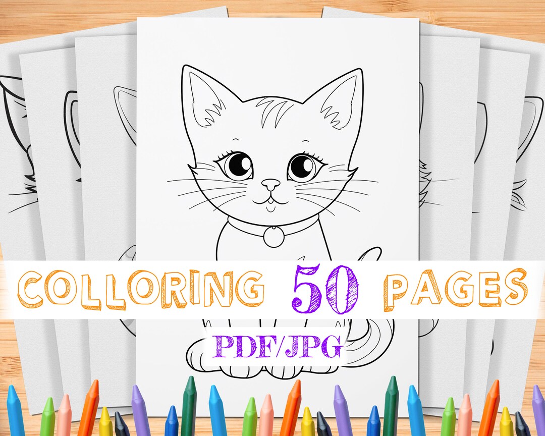 50 Kittens Coloring Pages for Kids | Cats Coloring Pages | Kids ...