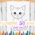50 Kittens Coloring Pages for Kids Cats Coloring Pages Kids Coloring ...