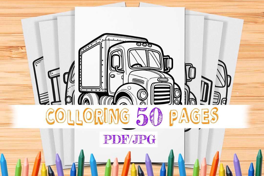 50 Truck Coloring Pages for Kids | Truck Coloring Pages | Kids Coloring ...