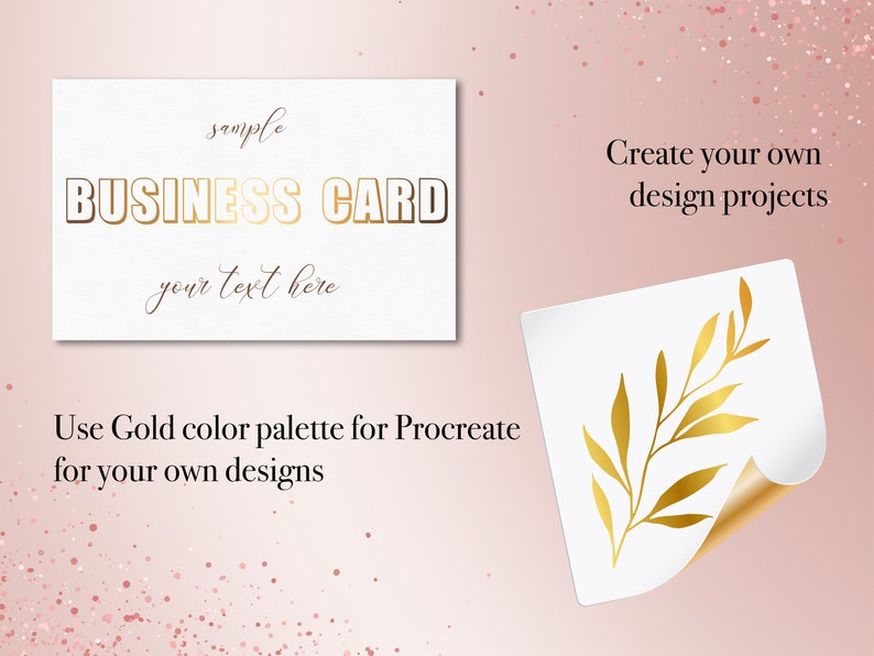 Procreate Gold Color Palette | Procreate Gold Silver Rose Gold | 30 ...