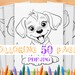 50 Puppies Coloring Pages for Kids Dog Coloring Pages Kids Coloring ...