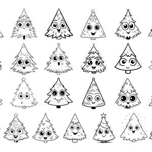 50 Cute Christmas Tree Coloring Pages for Kids | Christmas Tree ...