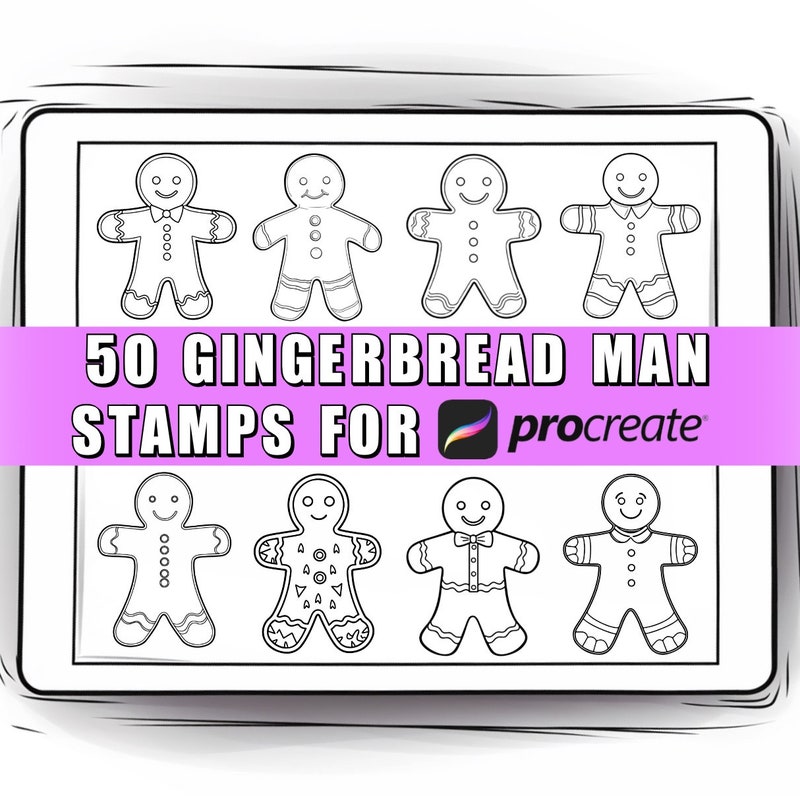 Gingerbread Stamp - Etsy