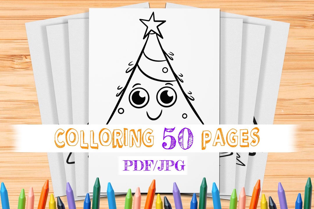 50 Cute Christmas Tree Coloring Pages for Kids | Christmas Tree ...