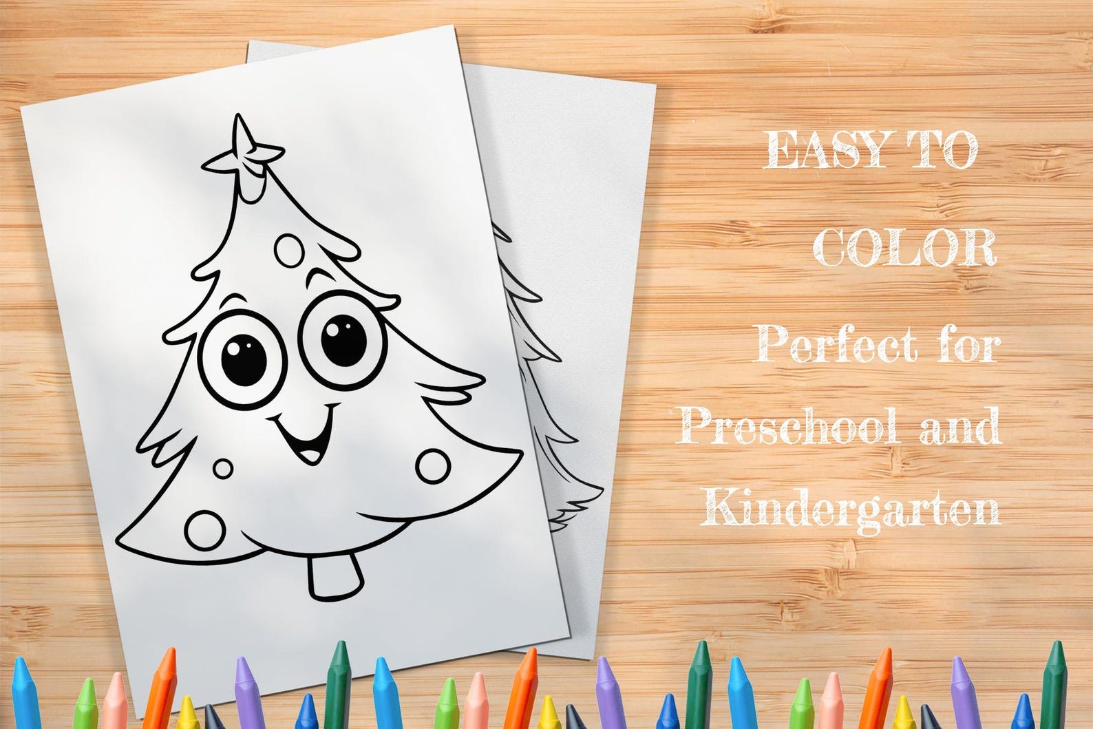 50 Cute Christmas Tree Coloring Pages for Kids | Christmas Tree ...