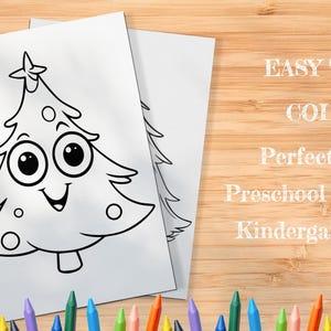 50 Cute Christmas Tree Coloring Pages for Kids | Christmas Tree ...