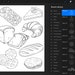 50 Bakery Procreate Stamps | Bakery Procreate Brushes| Bakery Stamp ...