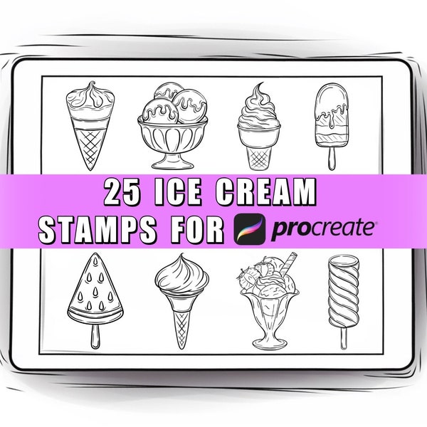 Ice Cream Stamp - Etsy