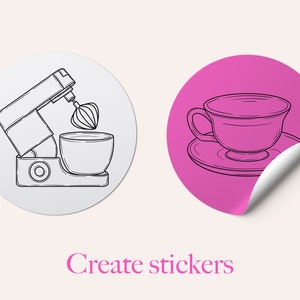 50 Kitchen Procreate Stamps | Kitchen Procreate Stamp Brush Set ...