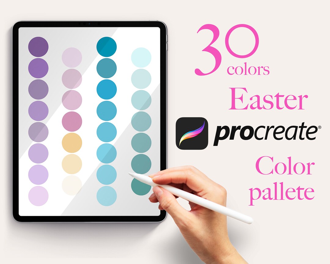 Procreate Easter Color Palette 30 Easter Colors for Procreate Easter ...