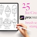 25 Ice Cream Procreate Stamps | Ice Cream Procreate Brushes | Food Stamps | Procreate Ice Cream ...
