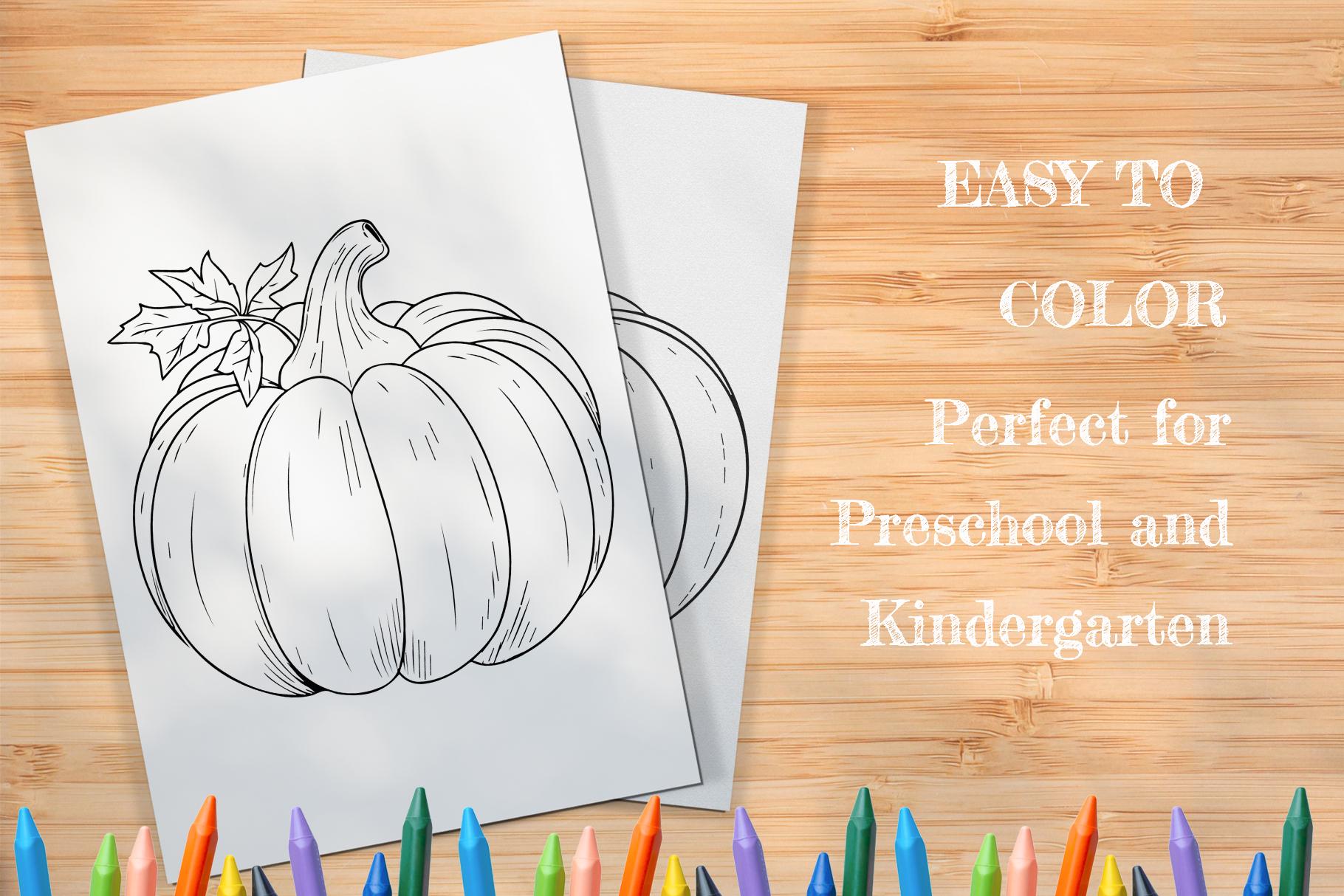 50 Pumpkin Coloring Pages for Kids: Autumn & Halloween (PDF/JPG) - Etsy