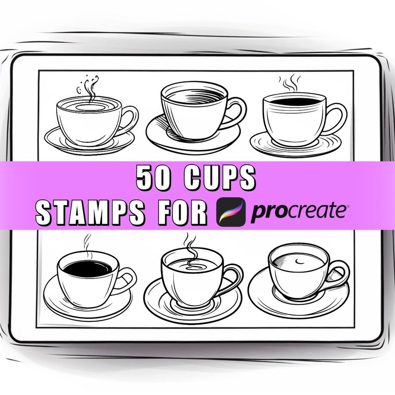 Coffee Cup Stamp - Etsy