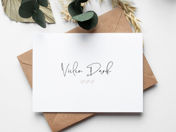 Map Thank You Map Postcard Gift Thank You Thank You - Etsy