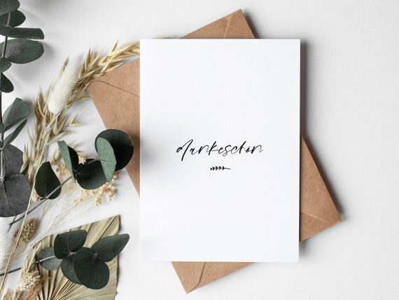 Card Thank You Map Postcard Gift Thank You Thank - Etsy