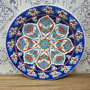 Vintage Hand Painted Plate Turkish Design,, Decorative Plate, Wall ...