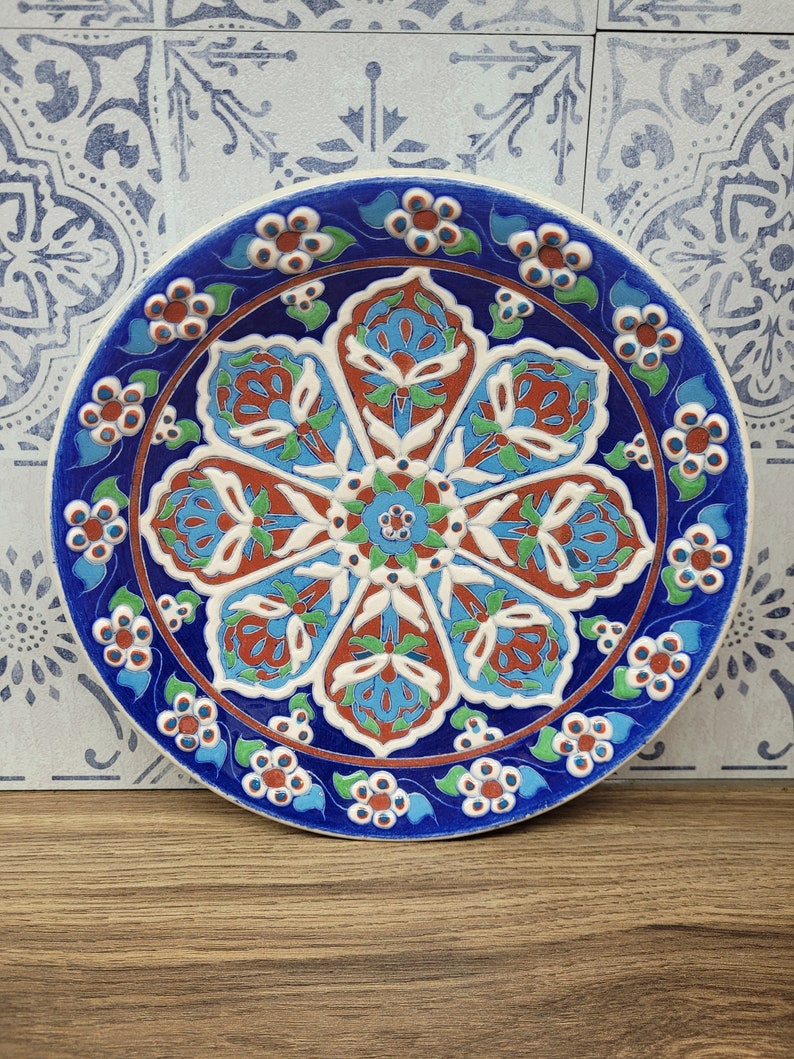 Vintage Hand Painted Plate Turkish Design Decorative Plate - Etsy