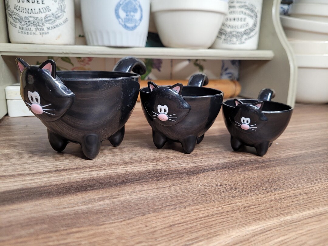 Vintage, Cute Cat Measuring Cups, Vintage Bakeware Kitchenalia - Etsy