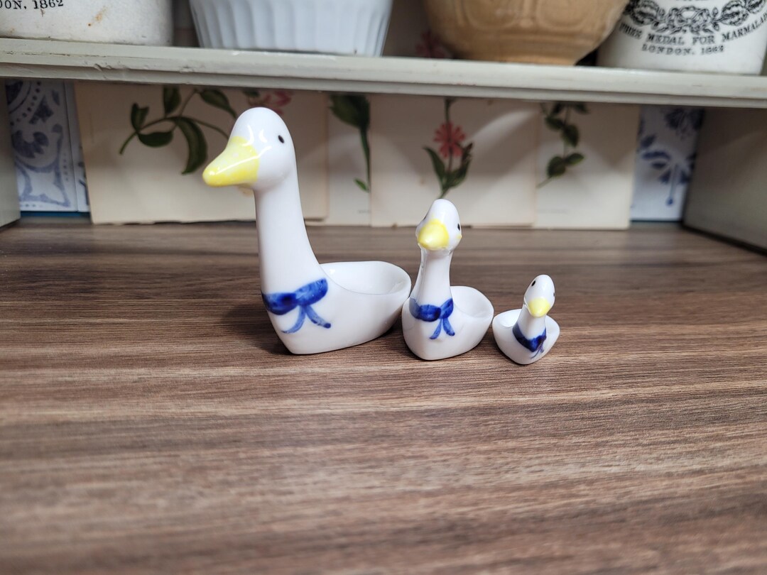 3 X Vintage Ceramic Geese Measuring Cups, Vintage Kitchenalia, Vintage ...