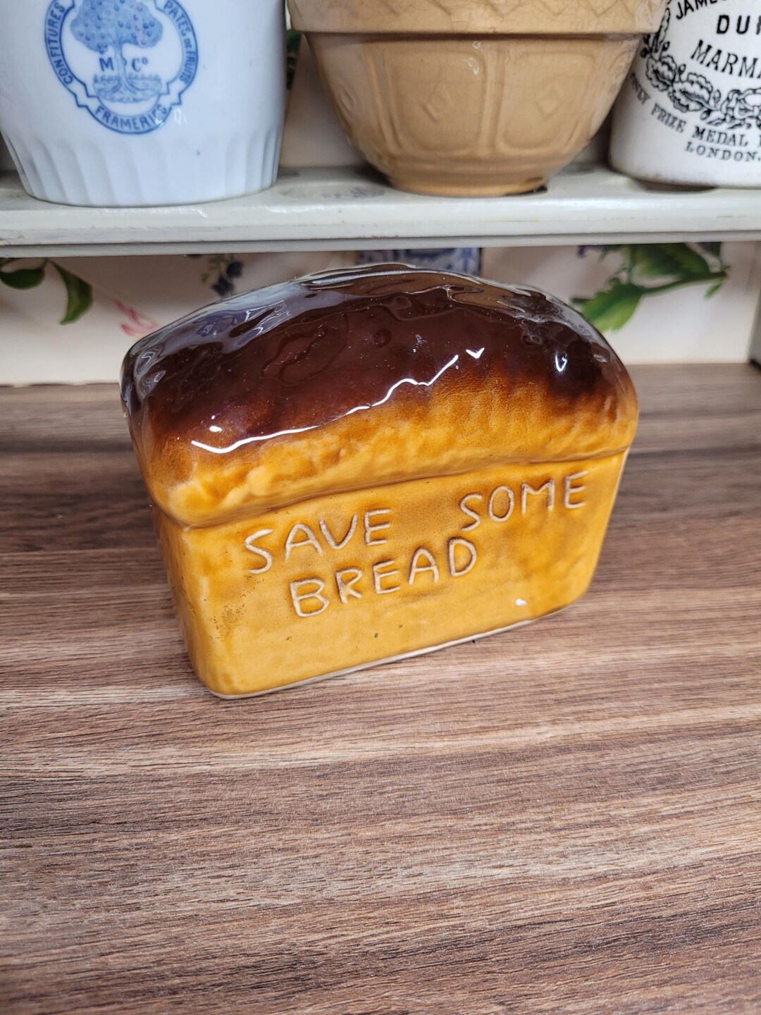 Vintage Bread Money Box, Vintage Advertising, Kitchen Decor - Etsy