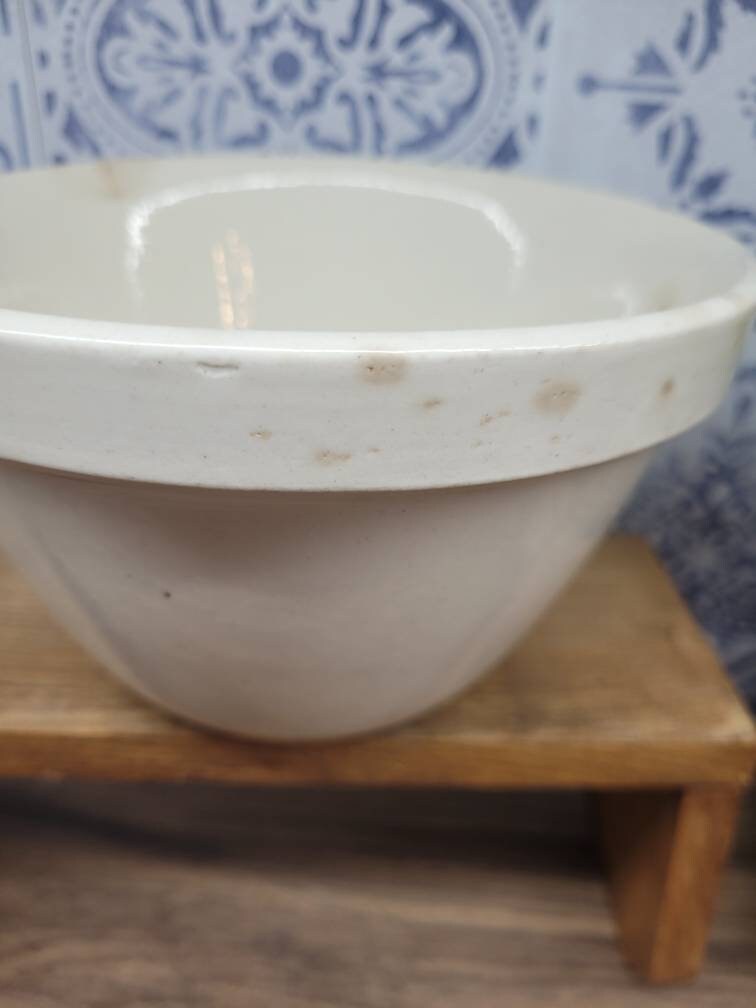 Vintage Stained Pudding Bowl Christmas Pudding Bowl - Etsy