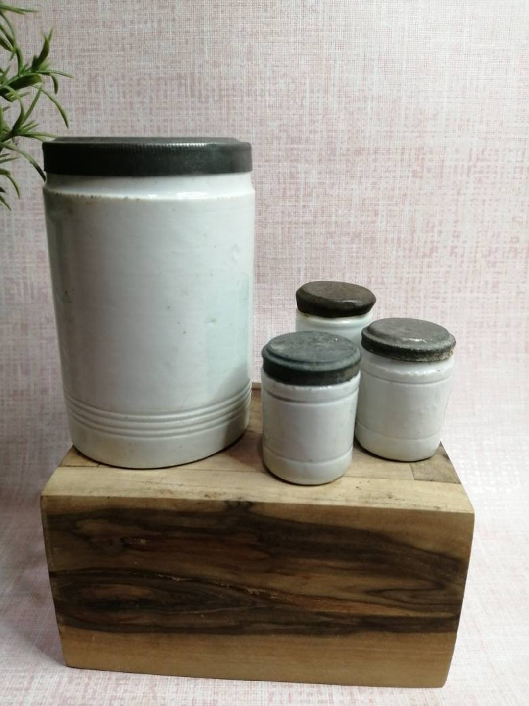 Vintage Ironstone Pots With Lids - Etsy