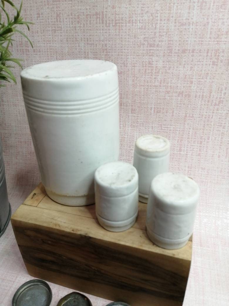 Vintage Ironstone Pots With Lids - Etsy