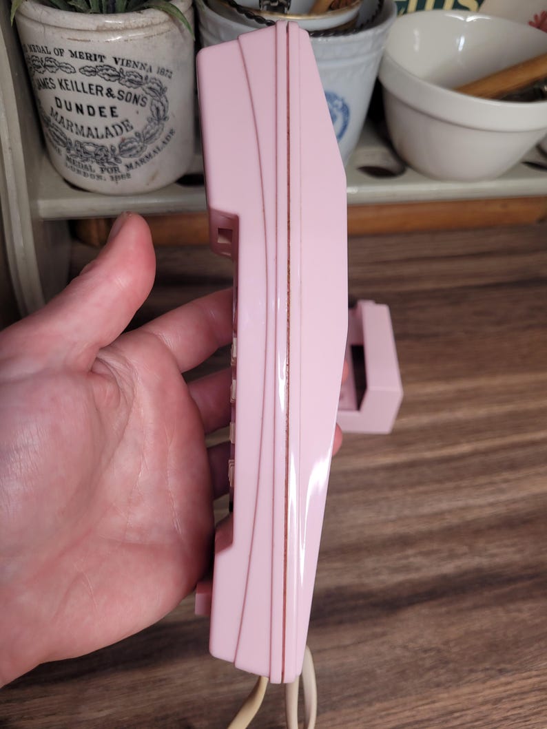 Vintage 1970s Retro Telephone, Pink Betacom Flamingo Telephone, Prop ...