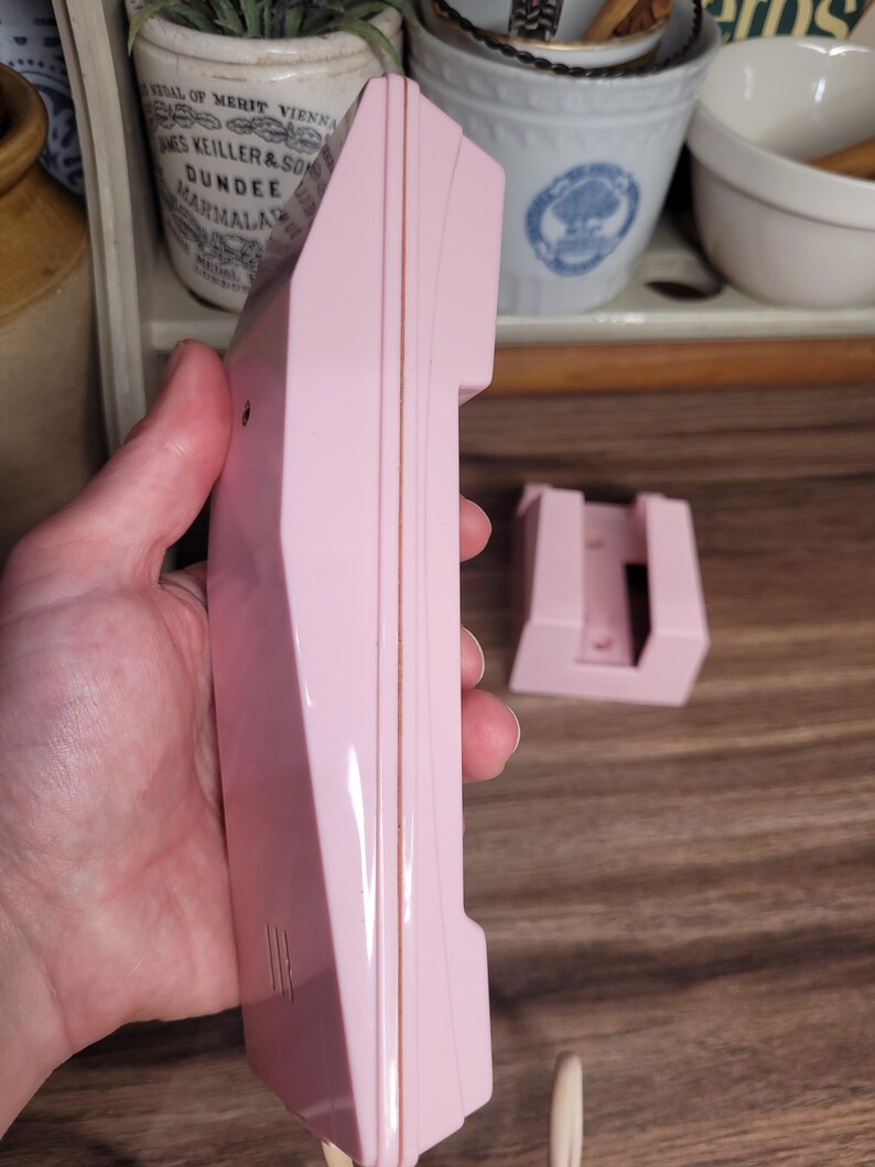 Vintage 1970s Retro Telephone, Pink Betacom Flamingo Telephone, Prop ...