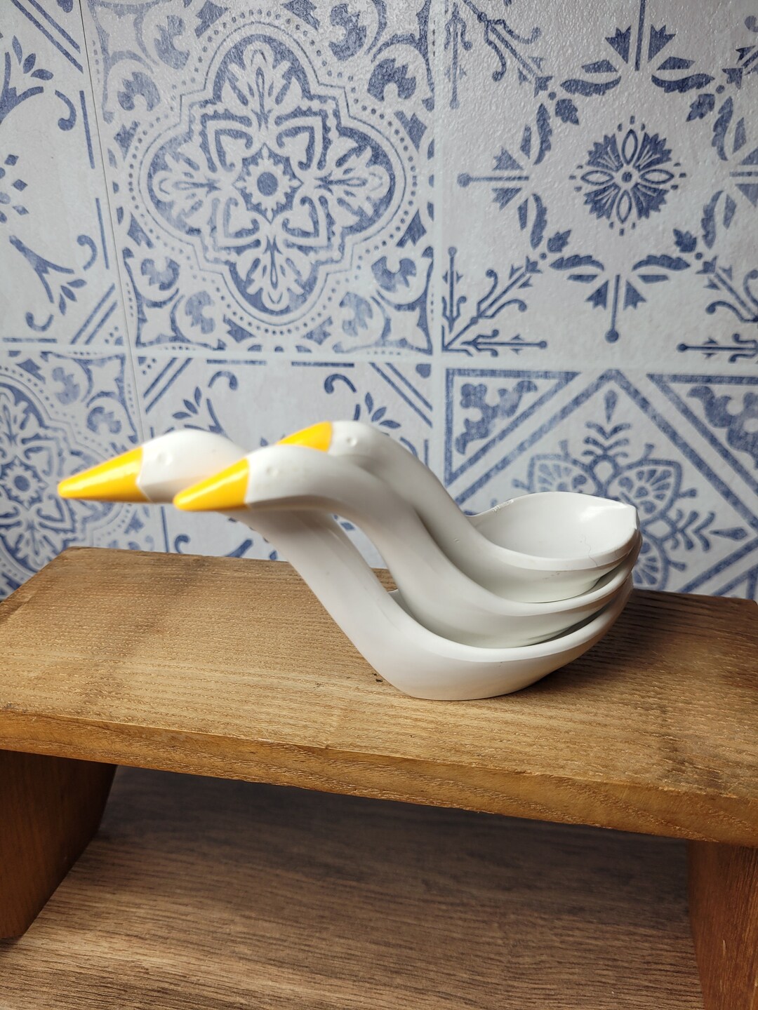 3 X Vintage Stackable Geese Measuring Cups by Avon, Vintage Kitchenalia ...