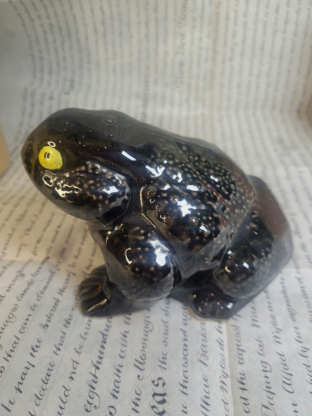 Vintage Toad Figurine, Vintage TONI Pottery, Frog Decor, Vintage Decor - Etsy