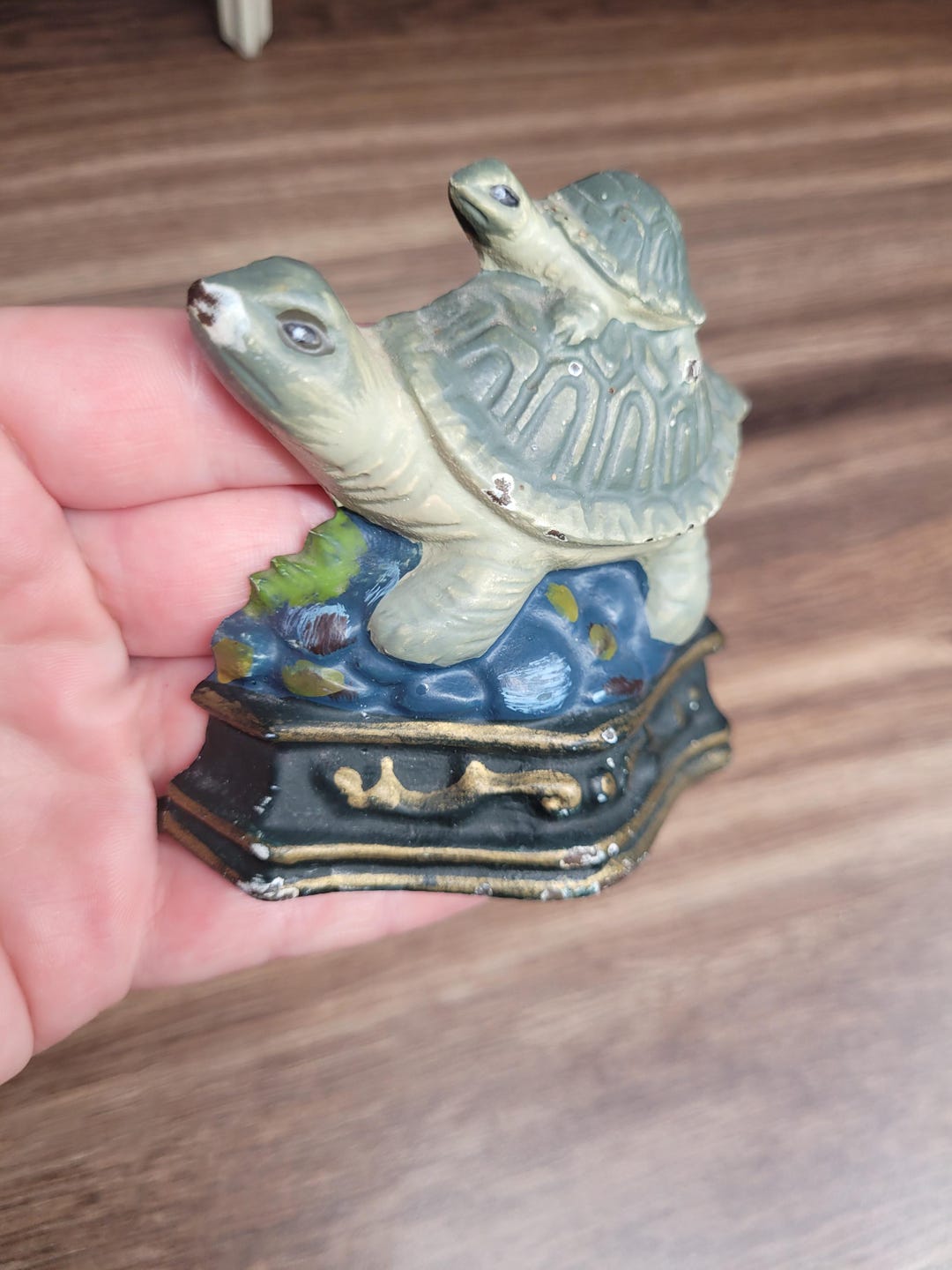Cute Cast Iron Tortoise Door Stop, Vintage Home Decor - Etsy
