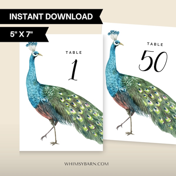 Peacock Table Decorations - Etsy