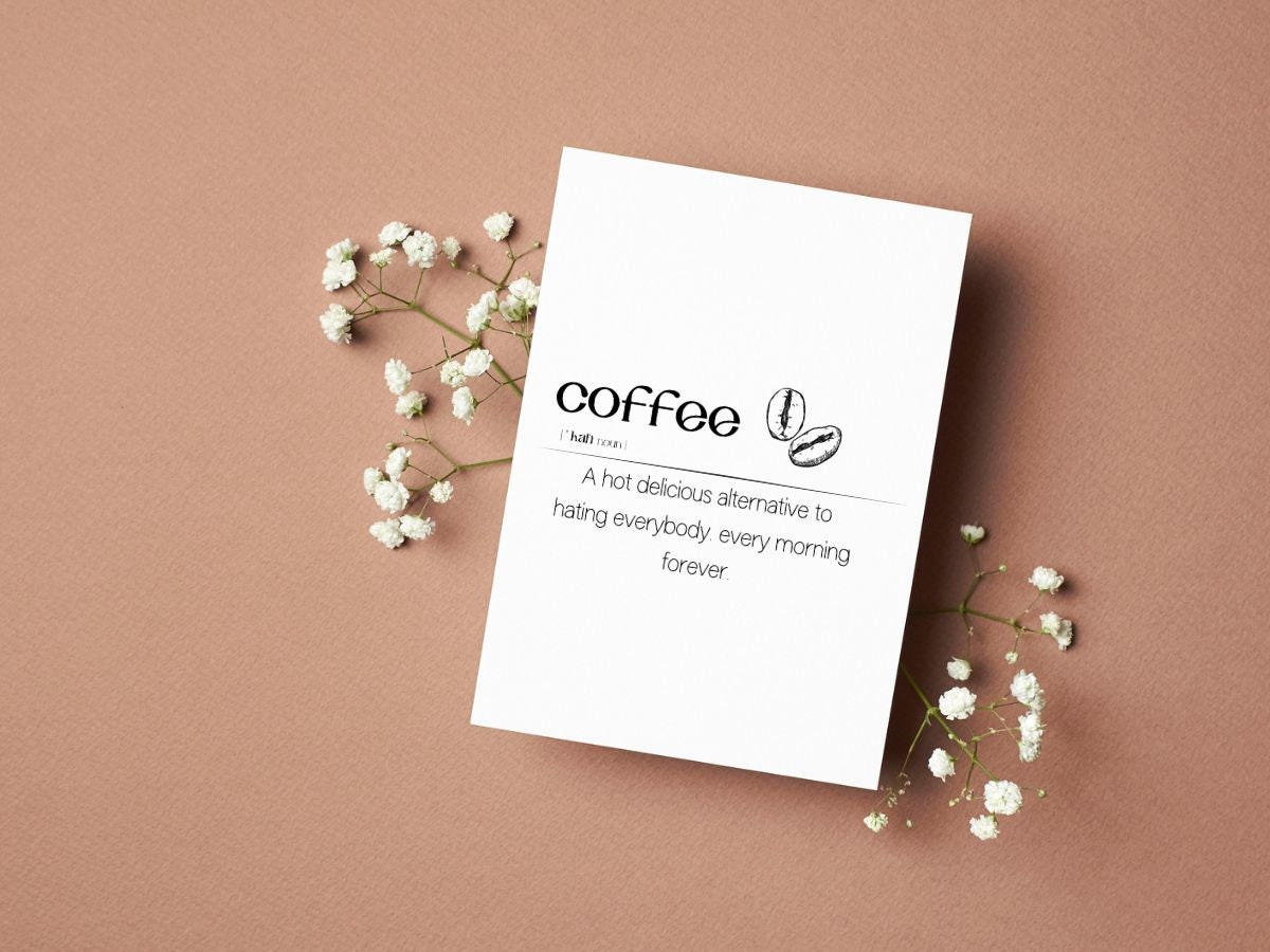 Coffee Definition SVG Cut File Commercial Use Instant - Etsy